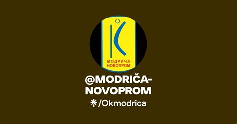 ModriČa Novoprom Instagram Facebook Linktree