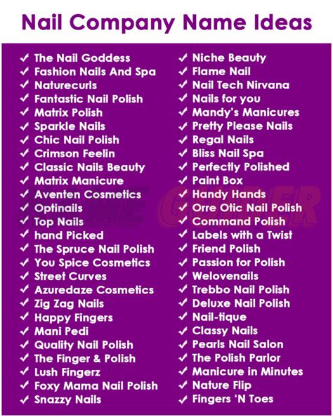 Funny Nail Salon Names