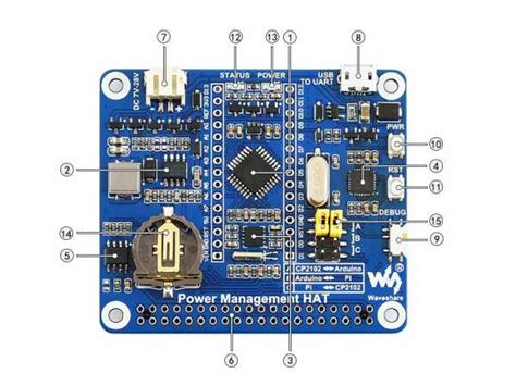 Smart Power HAT Raspberry Pi Arduino RTC