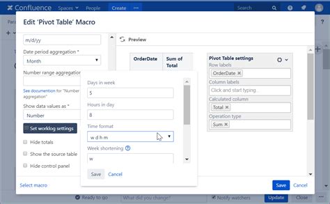 Managing Pivot Table Options