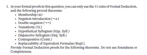 Solved In Your Formal Proofs In This Question You Can Only Solved In Your Formal Proofs In This Question You Can Only