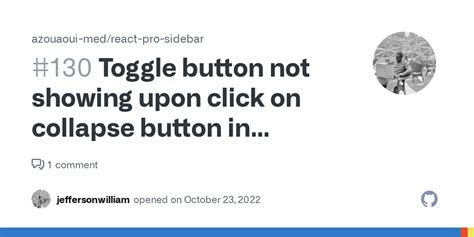 Toggle Button Not Showing Upon Click On Collapse Button In Demo Issue Azouaoui Med