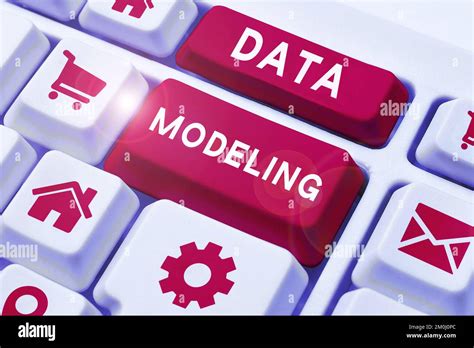 Hand Writing Sign Data Modeling Business Concept Process Of