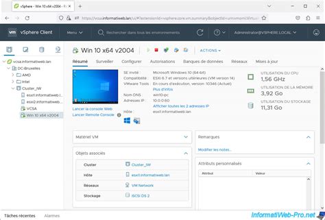 Activer Vsphere Ha Sur Un Cluster Pour Assurer La Haute Disponibilité D