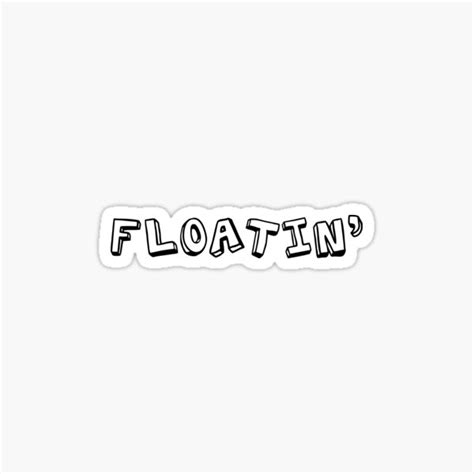 Simple Floating Outline Design Sticker For Sale By Iqian Redbubble