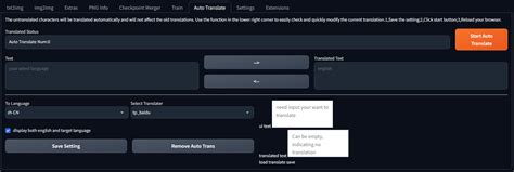Settings Display Error Issue Hyd Stable Diffusion Webui Auto Translate Language
