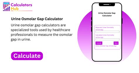 Urine Osmolar Gap Calculator Online
