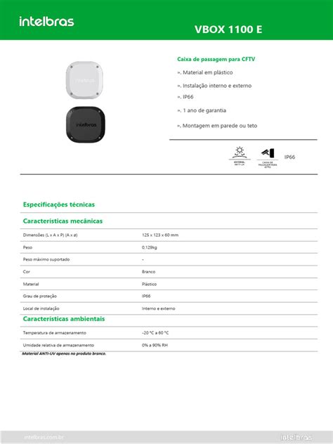 Novo Datasheet Vbox 1100 E E Vbox 1100 Black Pdf