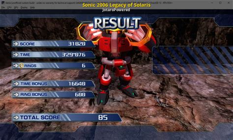 Sonic 2006 Legacy Of Solaris Mod For Sonic The Hedgehog 2006 Sonic
