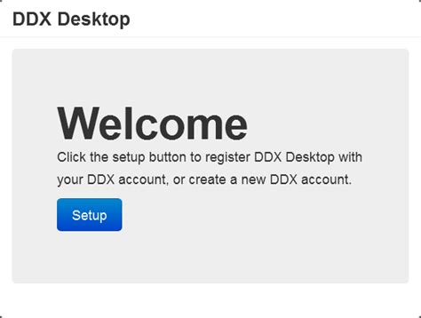 opening ddx desktop for the first time