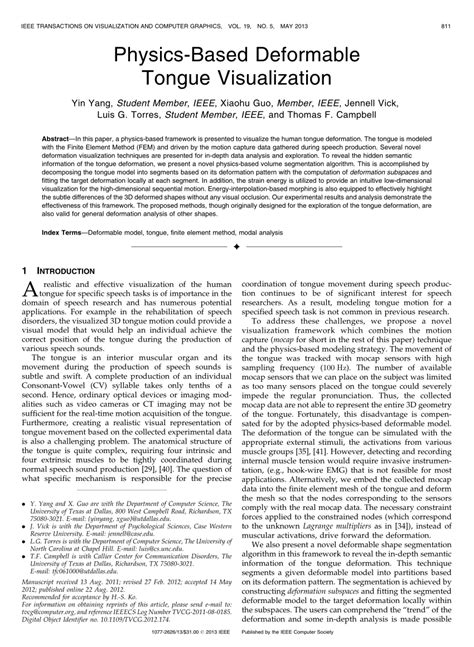 Pdf Physics Based Deformable Tongue Visualization