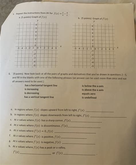Solved 2 5 Repeat The Instructions From 4 For Fx A