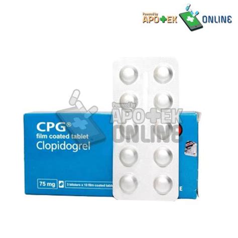 Jual Cpg 75 Mg 1 Box 30 Tablet Kota Bekasi Apotek Mg Farma Bekasi Timur Tokopedia