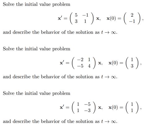 Solved Solve The Initial Value Problem 5 1 X X0 And