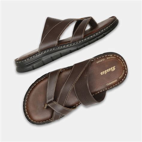 Bata Brown Sandals For Men Bata