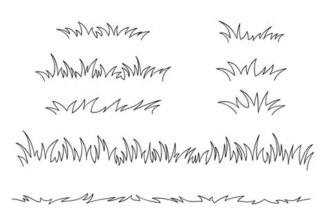 Grass Draw Vector Art Icons And Graphics For Free Download
