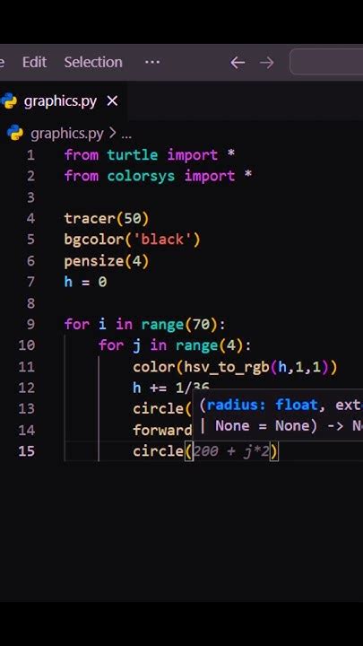 Graphics Animation Using Python Turtle 🐢 Python Shorts Youtube