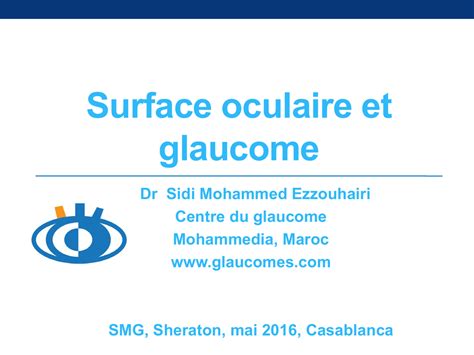 Surface Oculaire Et Glaucome
