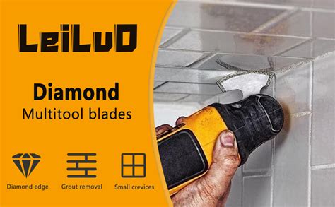 Leiluo Oscillating Multi Tool Blades 6 Pack Diamond Multitool Blades