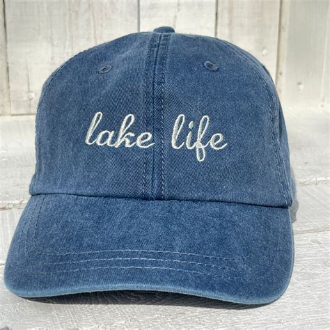 Lake Life Hat Lake Wife Embroidered Hat Bachelorette Party Etsy