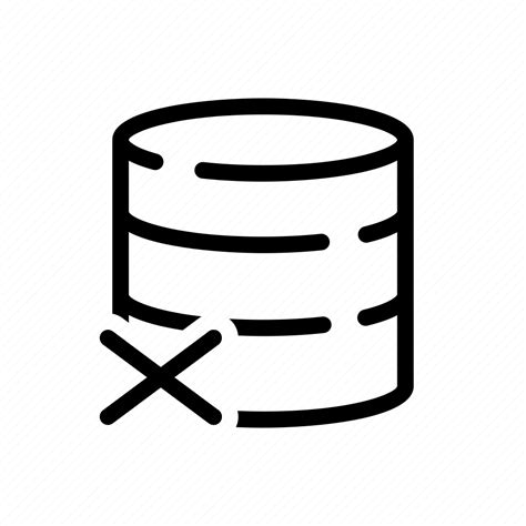Database Database Icons Delete Delete Database Drop Drop Database Outline Icons Icon