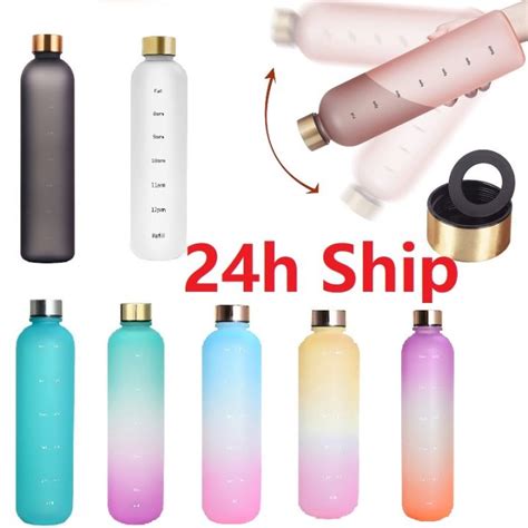 1 Liters Water Bottle Motivational Drinking Bottle Sports Water Bottles