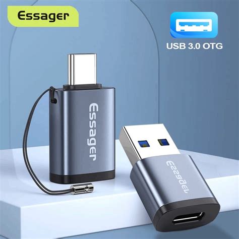 Essager Usb Type C Otg Adapter Type C Usb C Male To Usb 30 Female