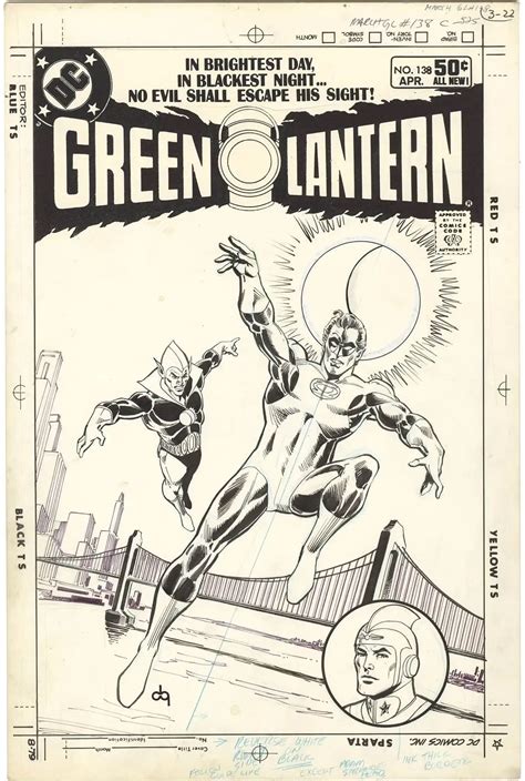Original Comic Art By Green Lantern 138 Cover Nostalgic Investments