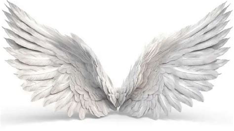 White Angel Wings On A White Background Online Puzzle