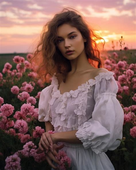 Beautiful Russian Girl In A Pose Premium Ai Generated Image