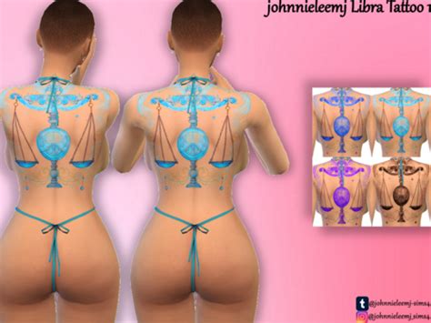 Johnnieleemj Libra Tattoo 1 Accessories And Makeup Loverslab
