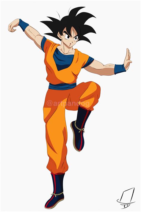 For Goku Day Used A Kung Fu Pose As Reference R Dbz