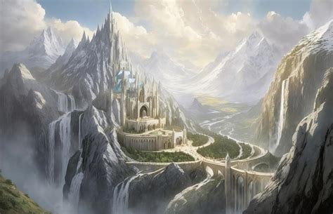 Premium Photo Gondolin An Otherworldly City Within Jrr Tolkie