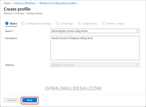 Easily Block Windows Registry Access Using Intune Policy