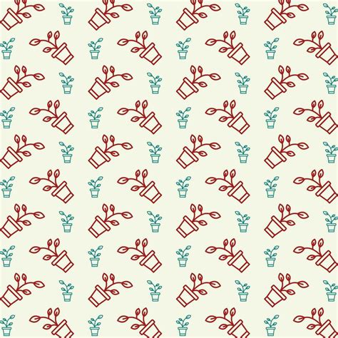 Sprout Colorful Pattern Design Repeating Vector Illustration Beautiful