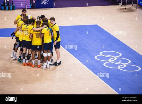 Paris If 31 07 2024 Brazil X Poland Mens Indoor Volleybal