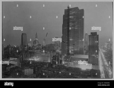 New York City Views View Rca Building And South From Warwick Night