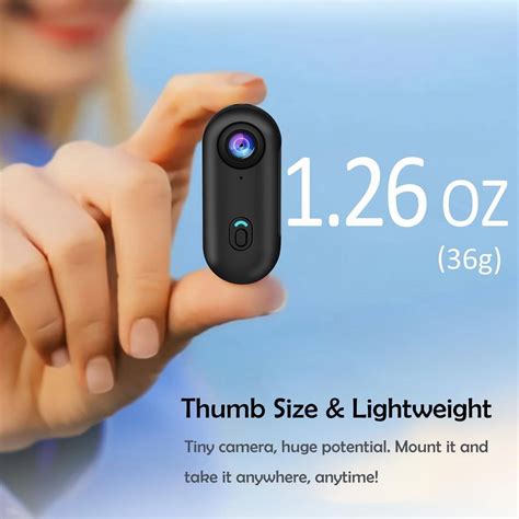 Thumb Action Camera 4k Mount Anywhere Small Body Camera With Spring