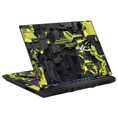 Shop Tech Green Laptop Skin For Asus Buy Online Now Skinslegend