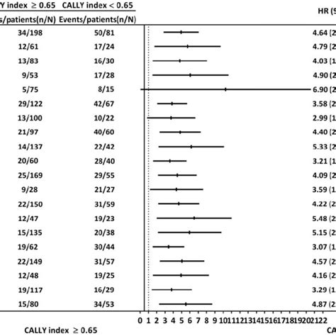 Stratified Analysis Regarding The Discriminative Ability Of The Cally