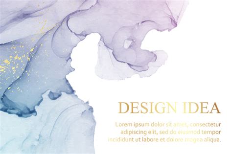 추상적 인 보라색과 파란색 잉크 파와 황금 물빛이 있는 수채화 배경 감사합니다에 대한 스톡 벡터 아트 및 기타 이미지 감사합니다 배경 주제 0명 Istock