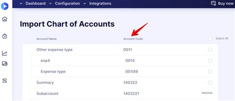 netsuite chart of accounts integration