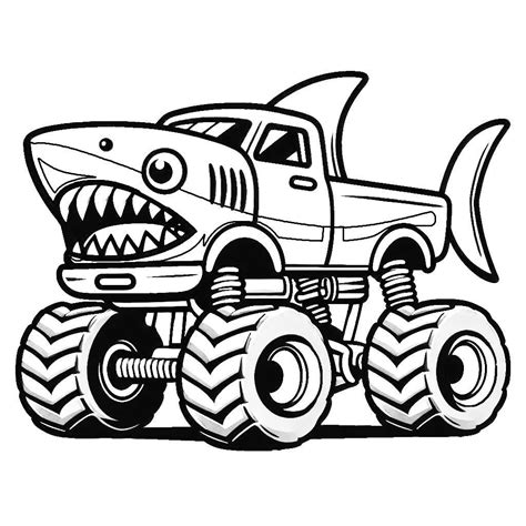 Monster Truck Coloring Pages Free