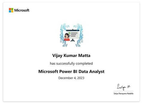 Microsoftlearn Dataanalytics Achievementunlocked Pl300 Vijay
