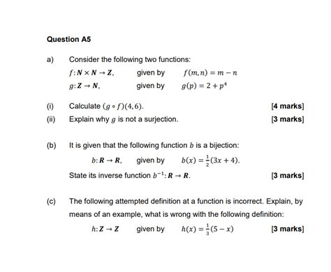 Solved A Consider The Following Two Functions Chegg