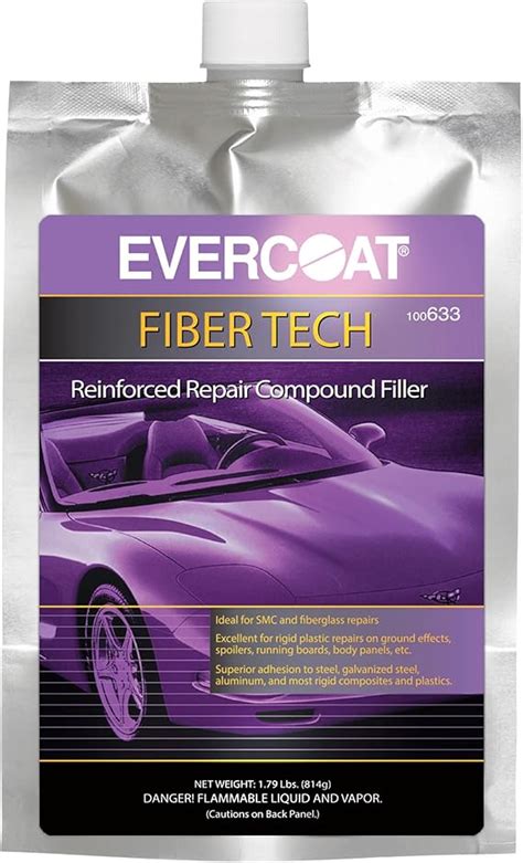 Fibreglass Evercoat 633 Fiber Tech Reinforced Repair Compound 24 Oz Tube Amazonca Automotive