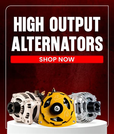 All High Output Alternators Js Alternators
