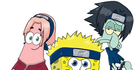 Spongebob Spongebob X Naruto Renperonpuのイラスト Pixiv