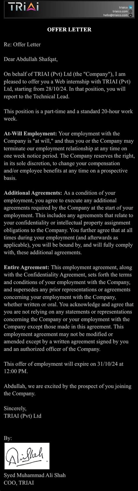 Internship Webdevelopment Newbeginnings Careerjourney Triai Abdullah Shafqat