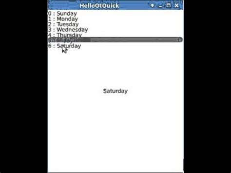 Qml Example Load ListView With Data From ListModel YouTube